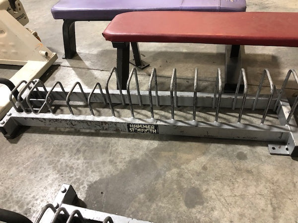Hammer Strength Bumper Plate Storage Rack – Midwest Used Fitness Equipment