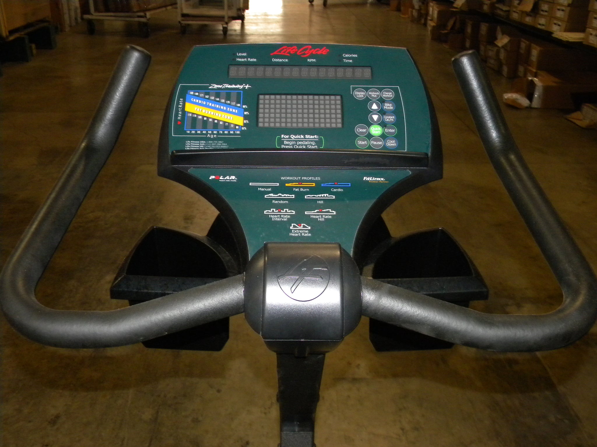 Life Fitness Lifecycle 9100 Upright Bike – Midwest Used Fitness Equipment